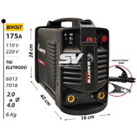 Inversora Eletrodo / Lift Tig Saints 175A - Bivolt + Cabos